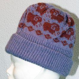 Kid Mohair Hat with Sheep Motif